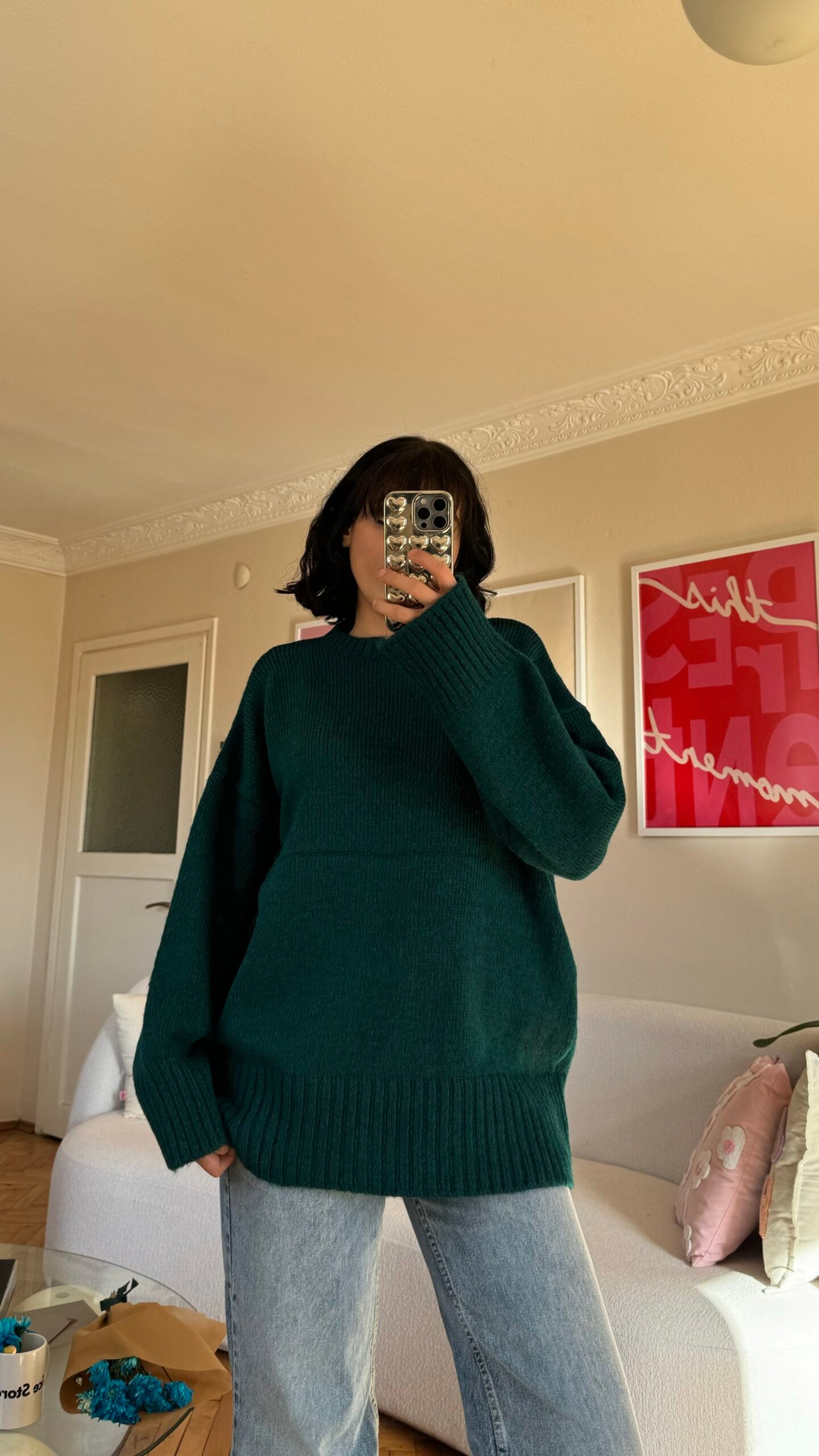 Charlotte Emerald Green Sweatshirt – Dice Store.