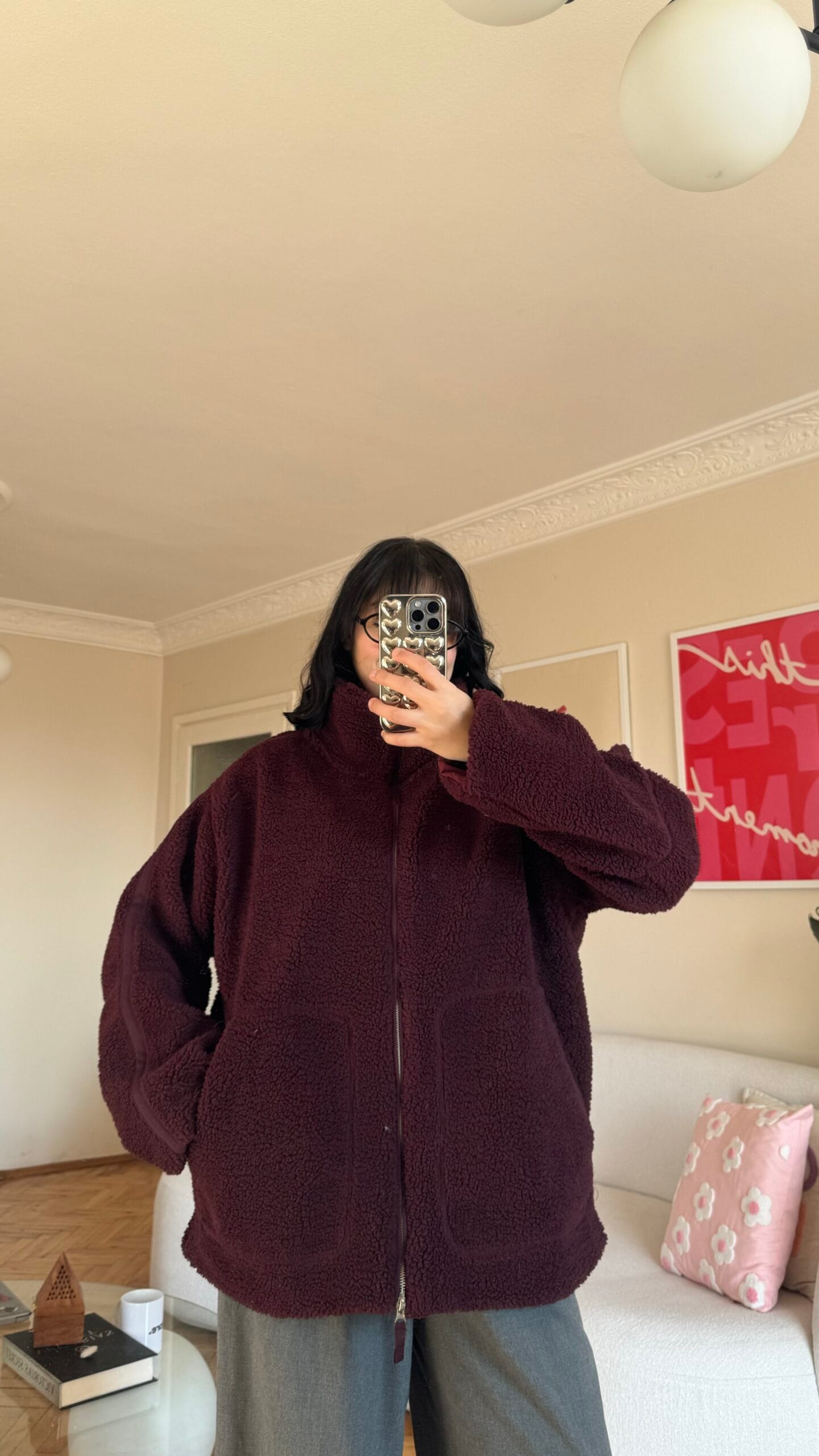 Pinterest Teddy Burgundy Jacket – Dice Store.